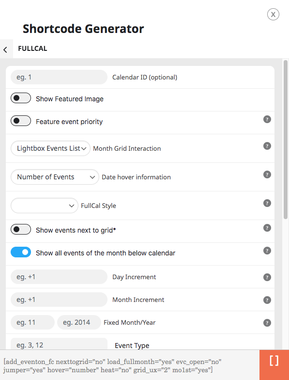Full Cal - EventON - EventON