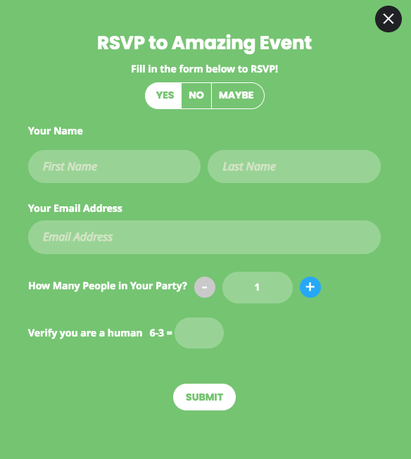 RSVP Events - EventON - EventON