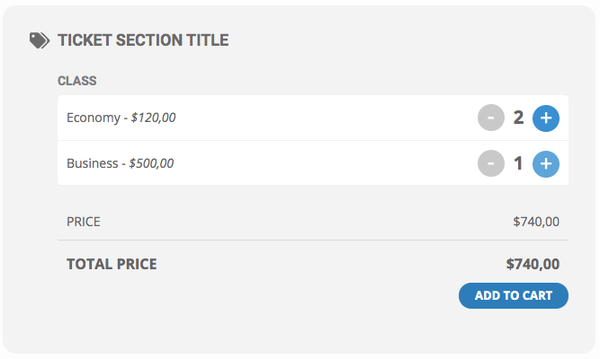 Ticket Variations & Options - EventON - EventON